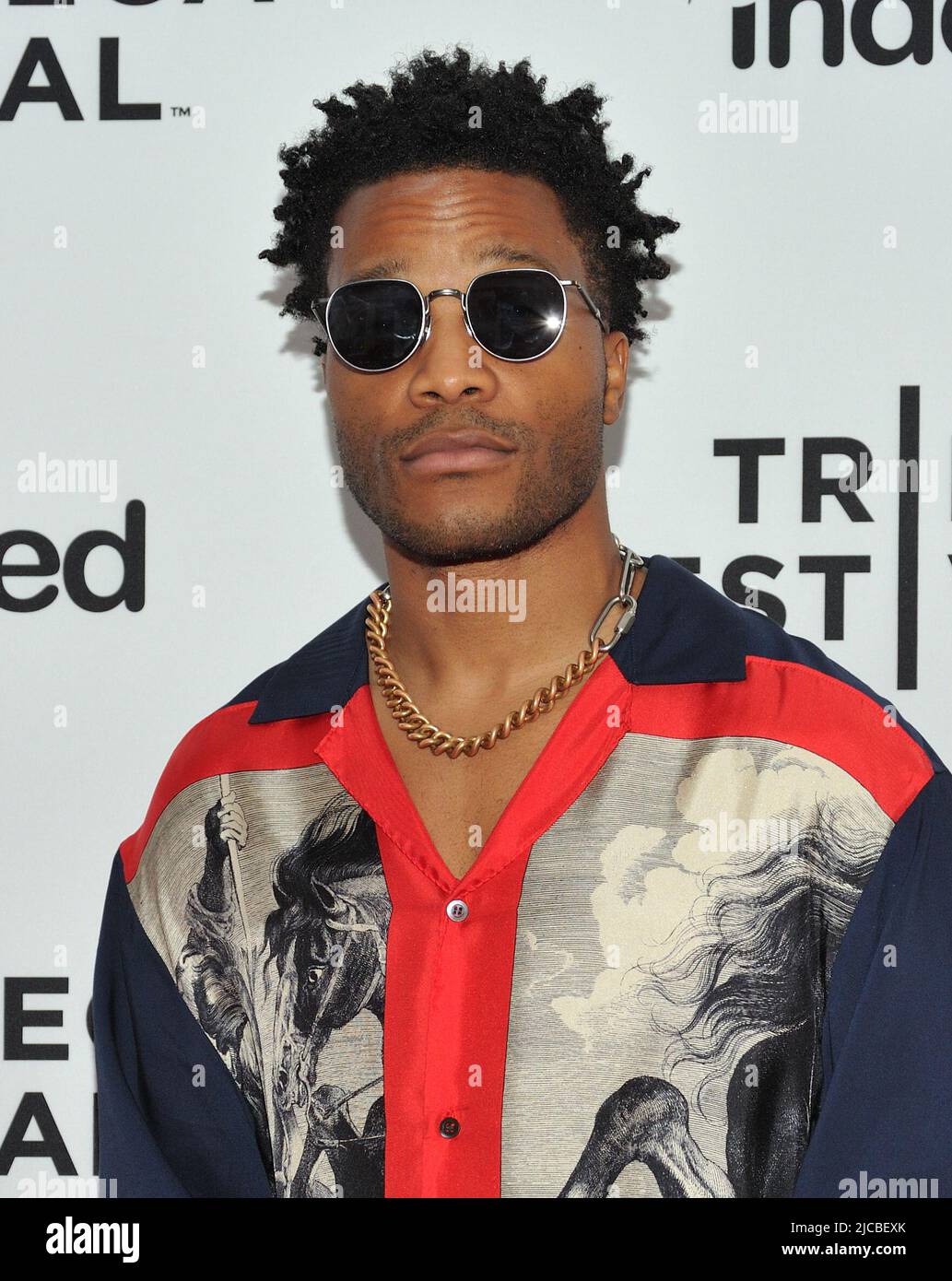 Jermaine Fowler attends the world premiere of The Drop at the Triebca ...