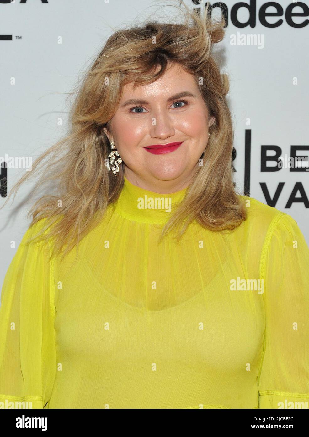 Jillian Bell attends the world premiere of The Drop at the Triebca ...