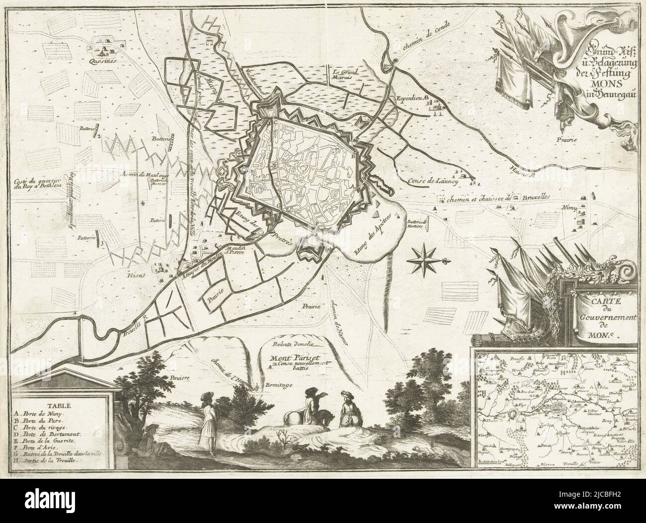 Larger area bottom left legend a h hi-res stock photography and images ...