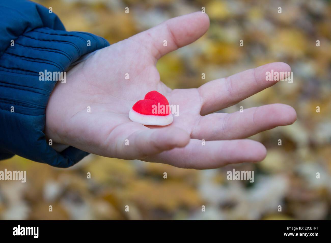 Boy heart in hand hi-res stock photography and images - Alamy