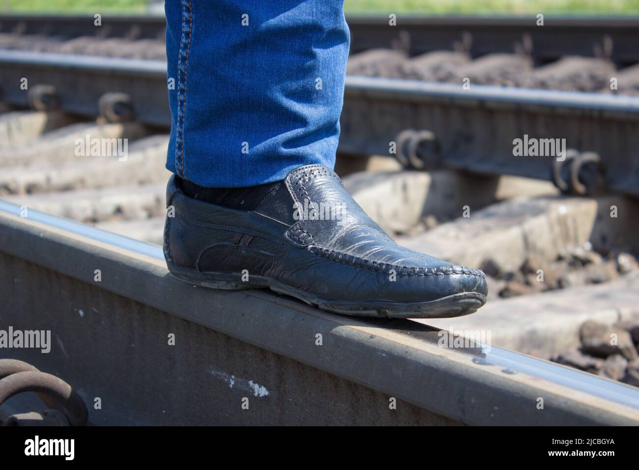 Men shoes leg hi-res stock photography and images - Alamy