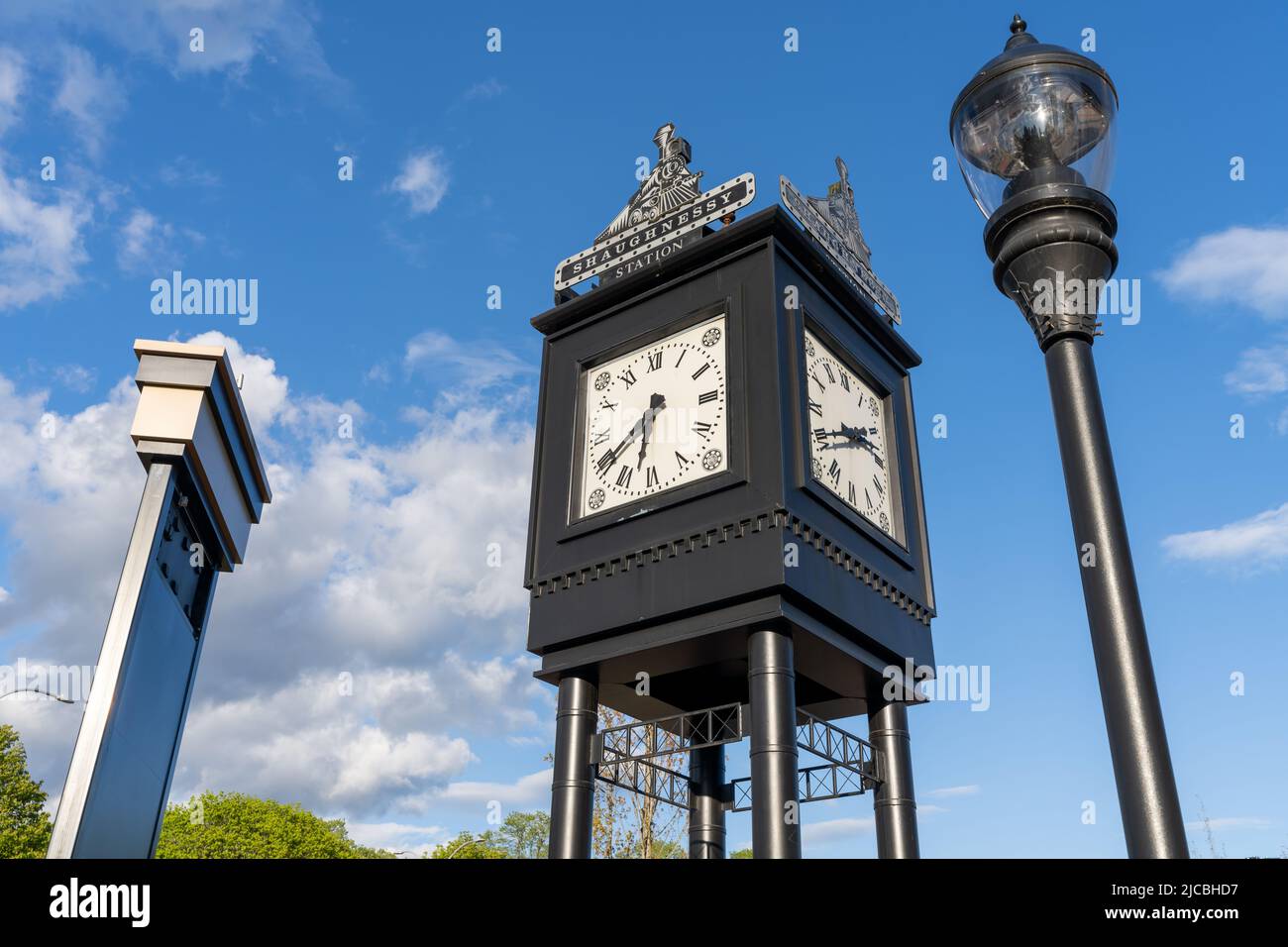 Port Coquitlam, BC, Canada - April 26 2021 : Shaughnessy station mall ...
