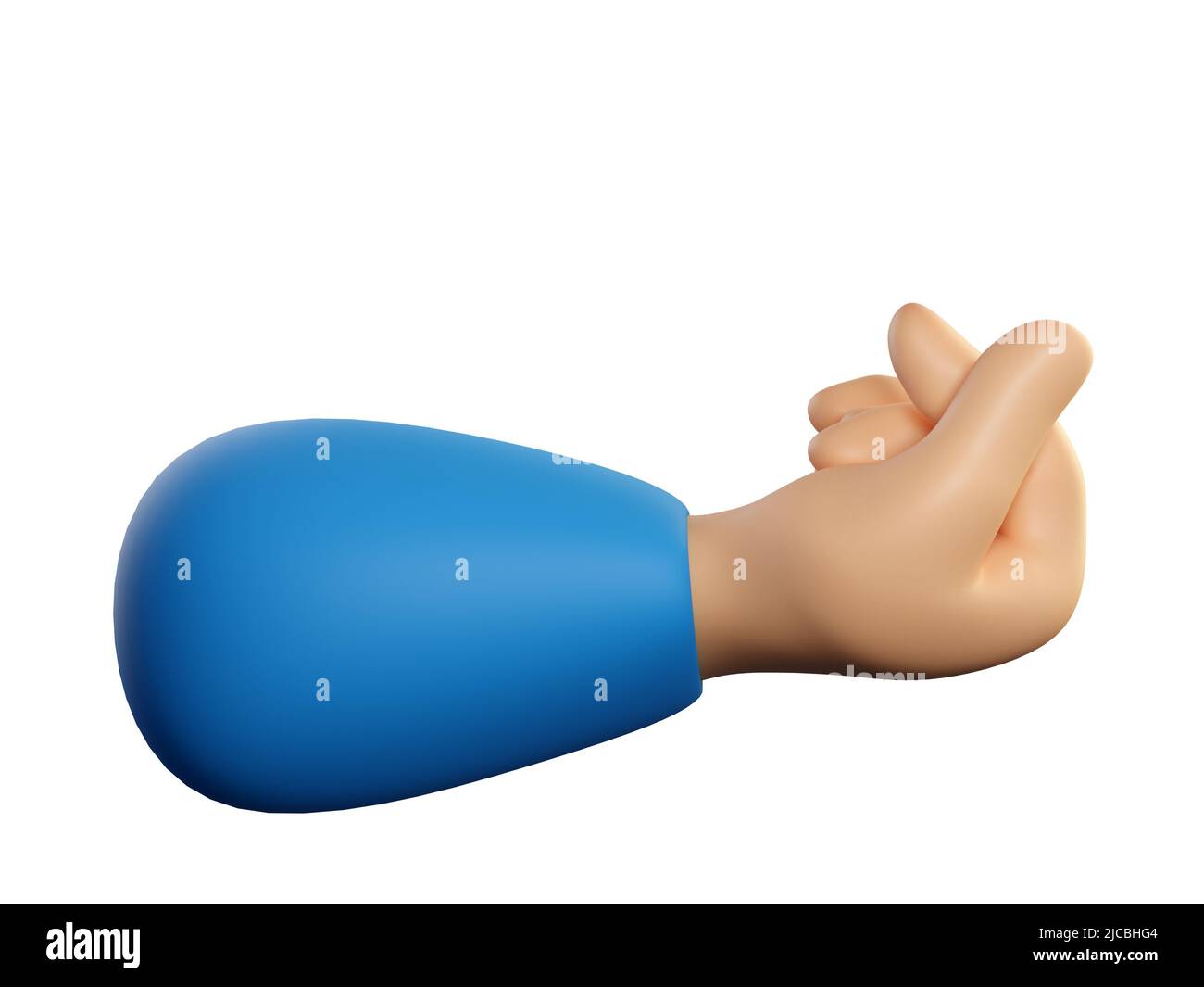 Human hand making heart symbol with fingers gesture. Realistic 3d high ...