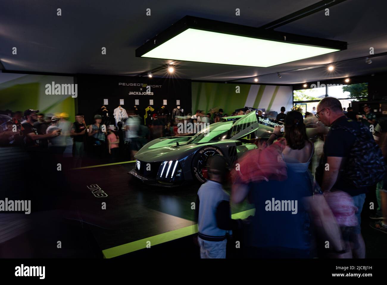 Stand Peugeot, 9x8 during the 2022 24 Hours of Le Mans, 3rd round of ...