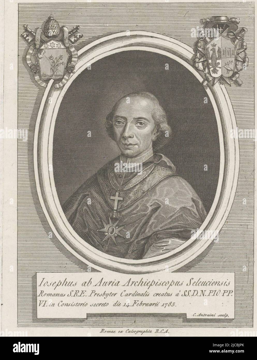 Cardinal giuseppe maria doria pamphilj portraits hi-res stock ...