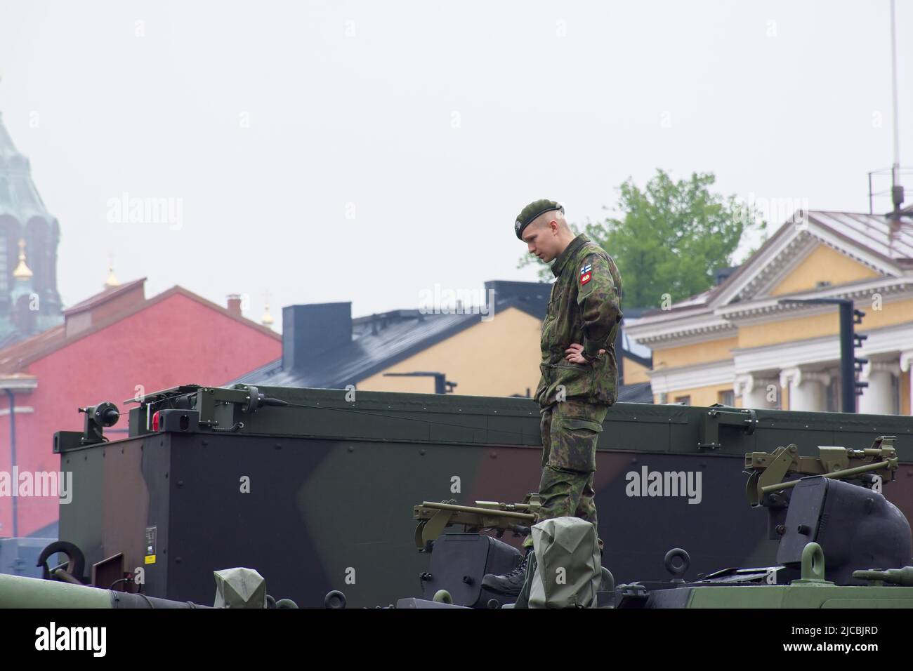 National Parade on the Flag Day of the Finnish Defence Forces at Senate ...