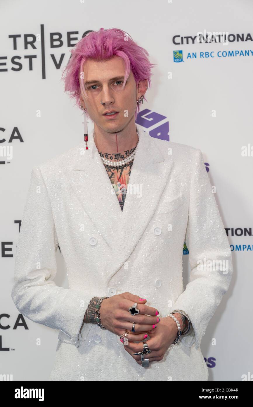 NEW YORK, NEW YORK - JUNE 09: Colson Baker, AKA Machine Gun Kelly ...