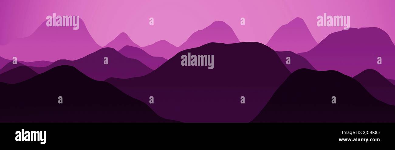 beautiful mountains slopes at dusk digital graphics texture or ...