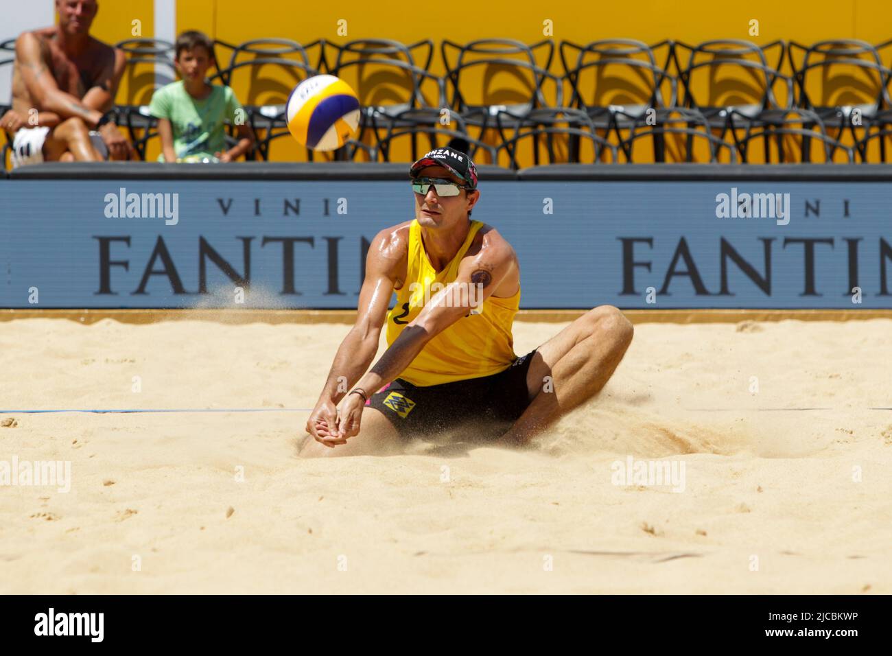 Foro Italico, Rome, Italy, June 11, 2022, Andre/George (Brazil) during Beach Volleyball World ...
