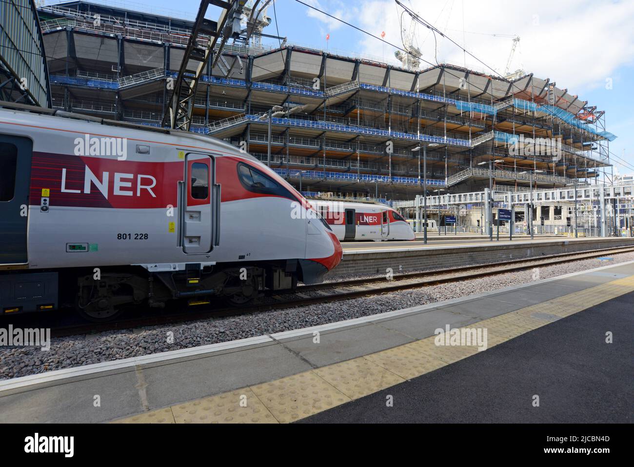 LNER Azuma High Speed train At Kings Cross Station, London, UK Stock ...