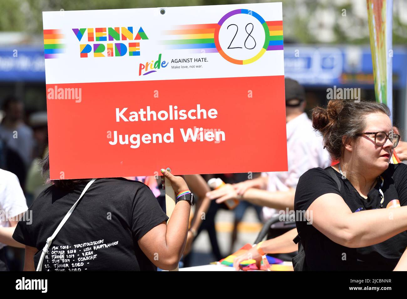 Vienna, Austria, 11th Jun, 2022. 26th Rainbow Parade over the Wiener ...