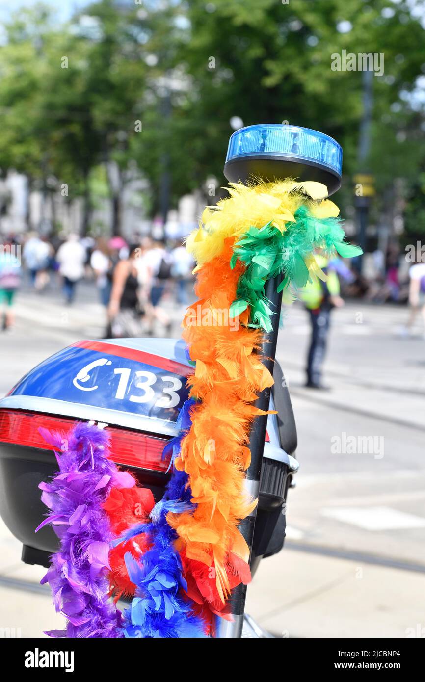 Vienna, Austria, 11th Jun, 2022. 26th Rainbow Parade over the Wiener ...