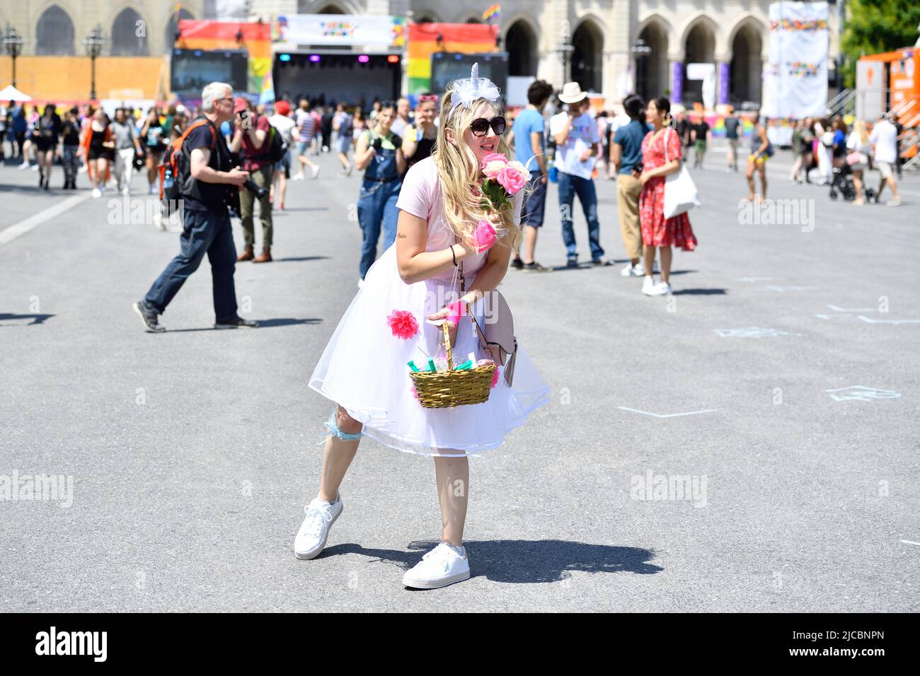 Vienna, Austria, 11th Jun, 2022. 26th Rainbow Parade over the Wiener ...
