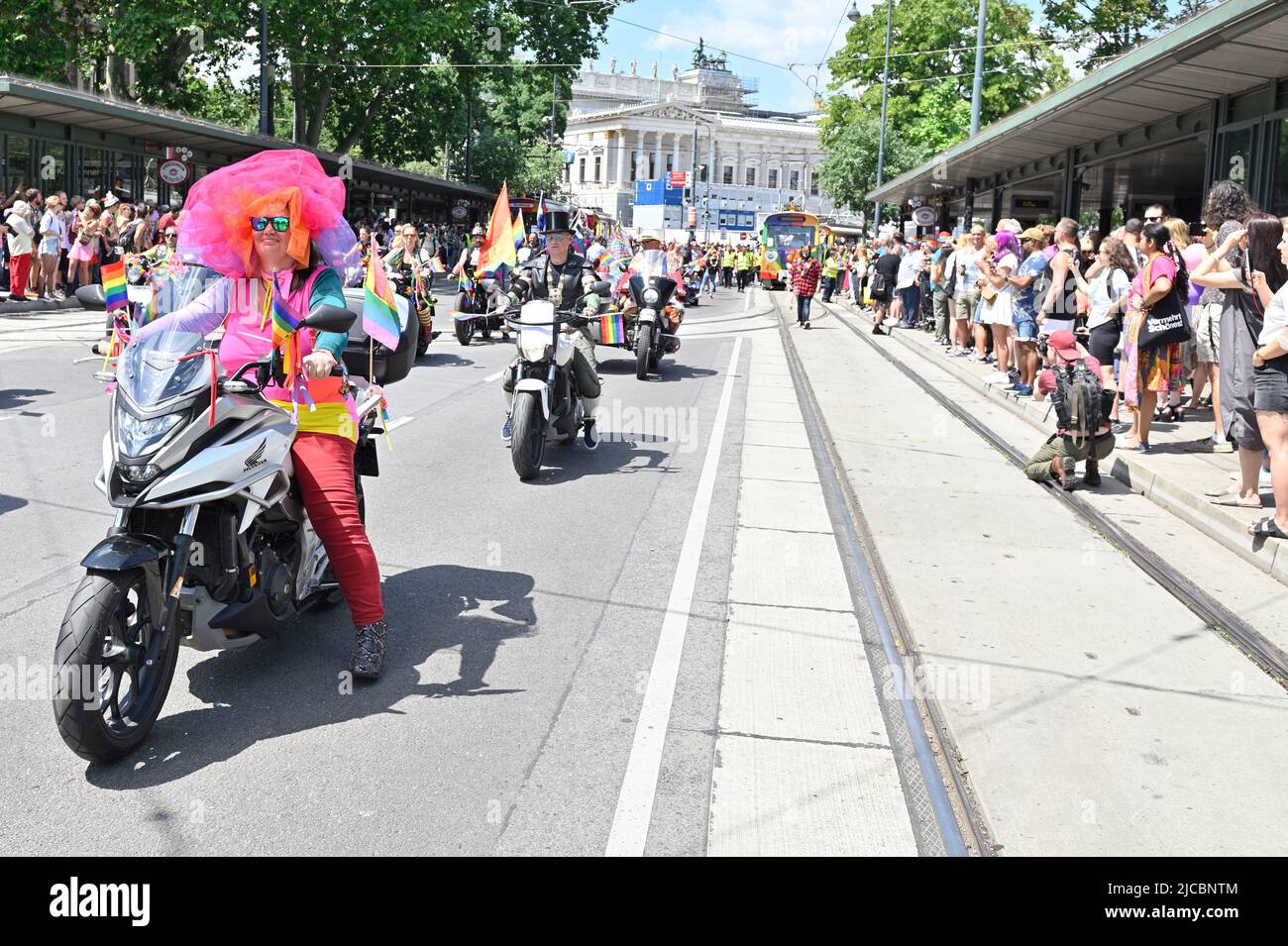 Vienna, Austria, 11th Jun, 2022. 26th Rainbow Parade over the Wiener ...