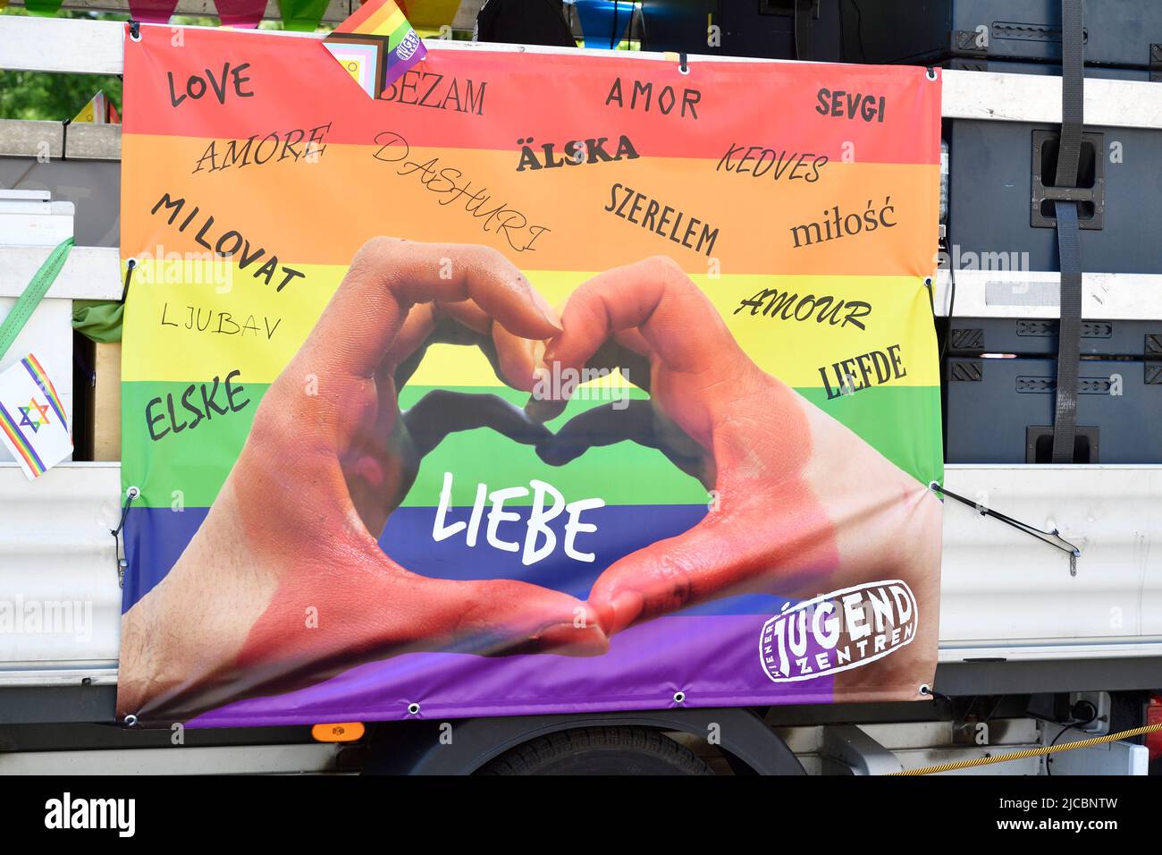 Vienna, Austria, 11th Jun, 2022. 26th Rainbow Parade over the Wiener ...