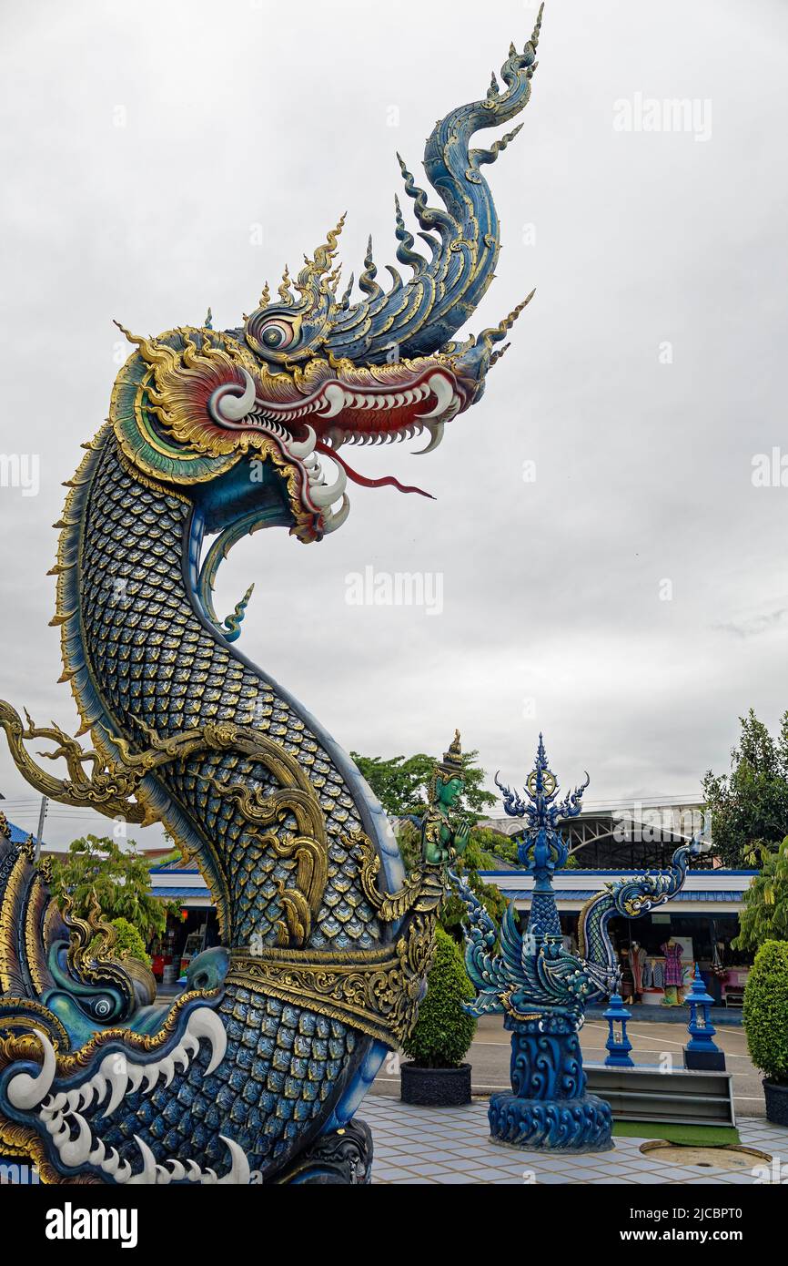 Chiang Rai Province, Thailand. 18th May, 2022. The Wat Rong Suea Ten ...