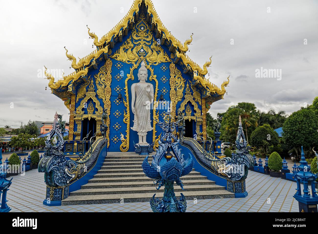 Chiang Rai Province, Thailand. 18th May, 2022. The Wat Rong Suea Ten ...