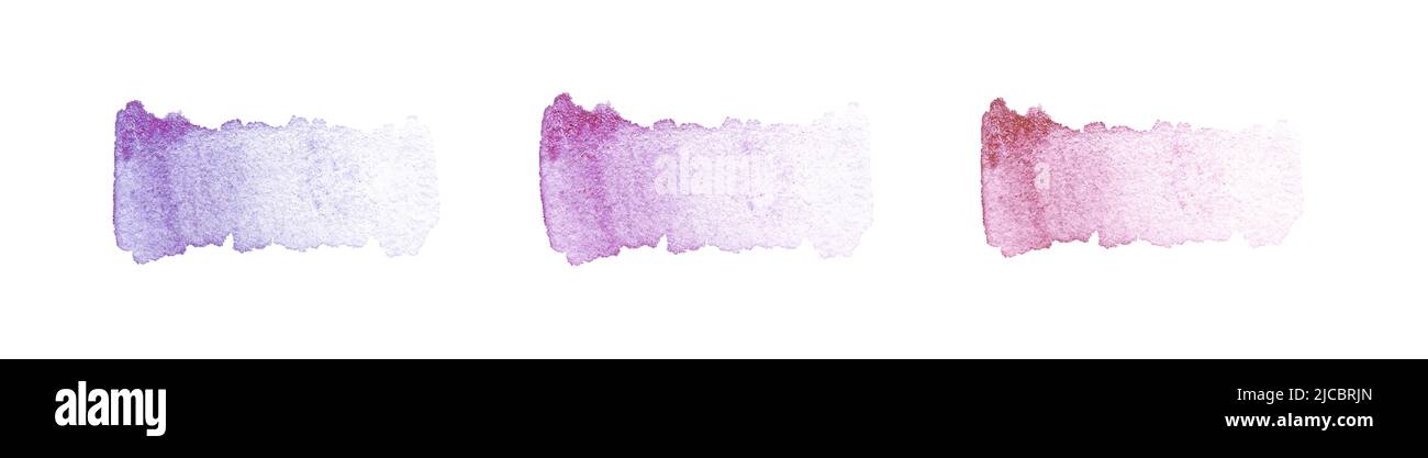 Watercolor texture stroke background. Hand drawing horizontal smear ...