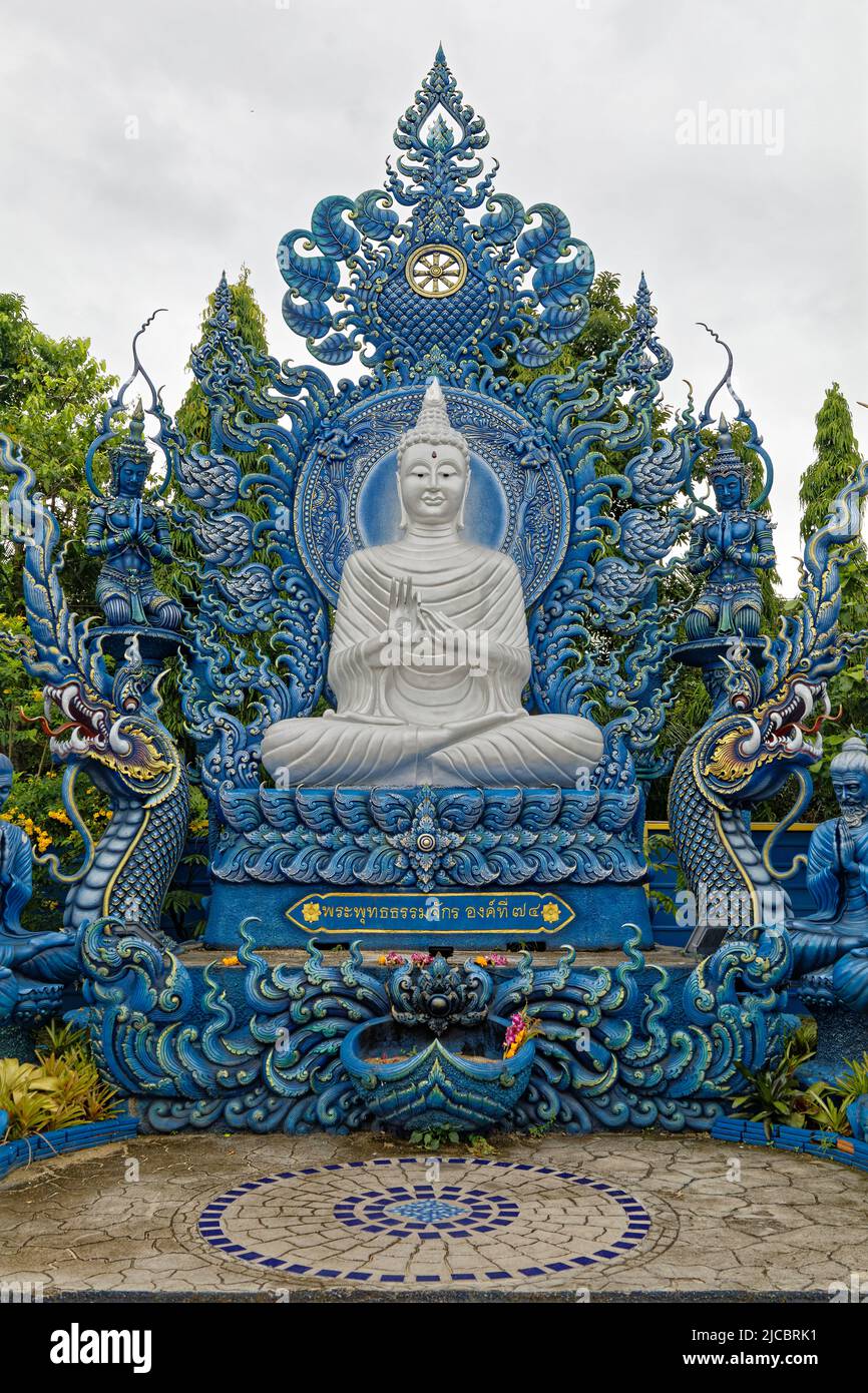 Chiang Rai Province, Thailand. 18th May, 2022. The Wat Rong Suea Ten ...