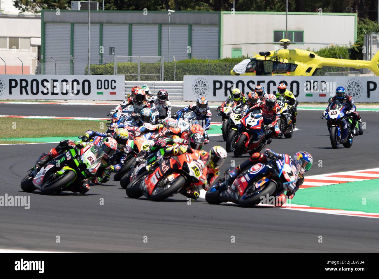 Start race SBK during the Motul FIM Superbike Championship - Italian ...