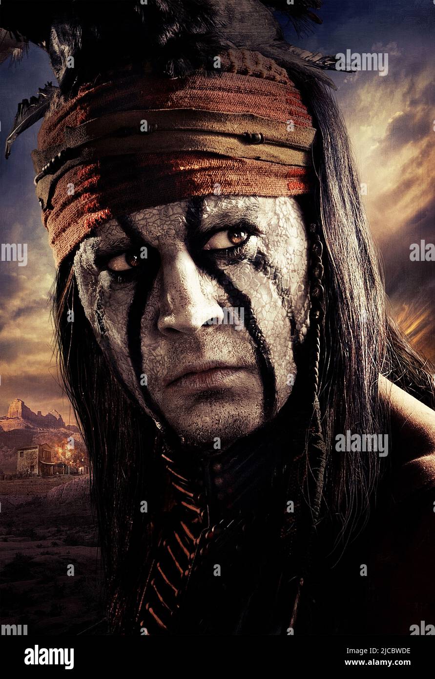 JOHNNY DEPP in THE LONE RANGER (2013), directed by GORE VERBINSKI ...