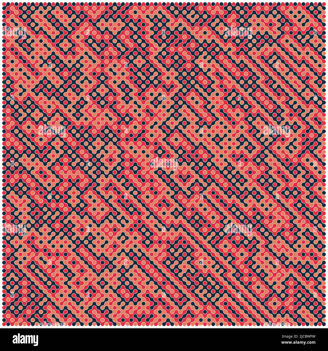 Random color rounded truchet tiling illustration Stock Vector Image ...