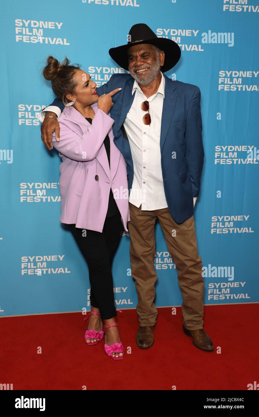 Sydney, Australia. 12th June 2022. Cast members Rarriwuy Hick and ...