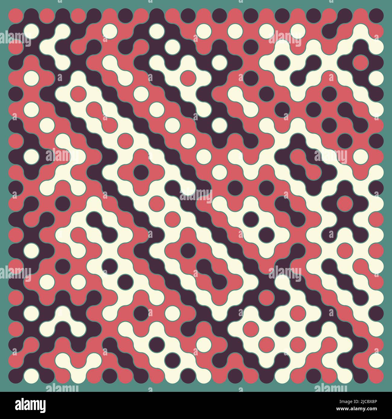 Random color rounded truchet tiling illustration Stock Vector Image ...