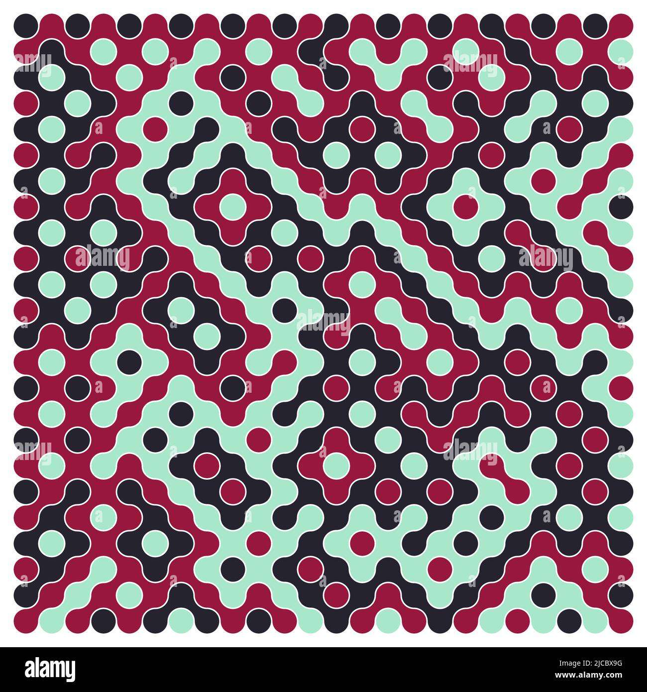 Random color rounded truchet tiling illustration Stock Vector Image ...