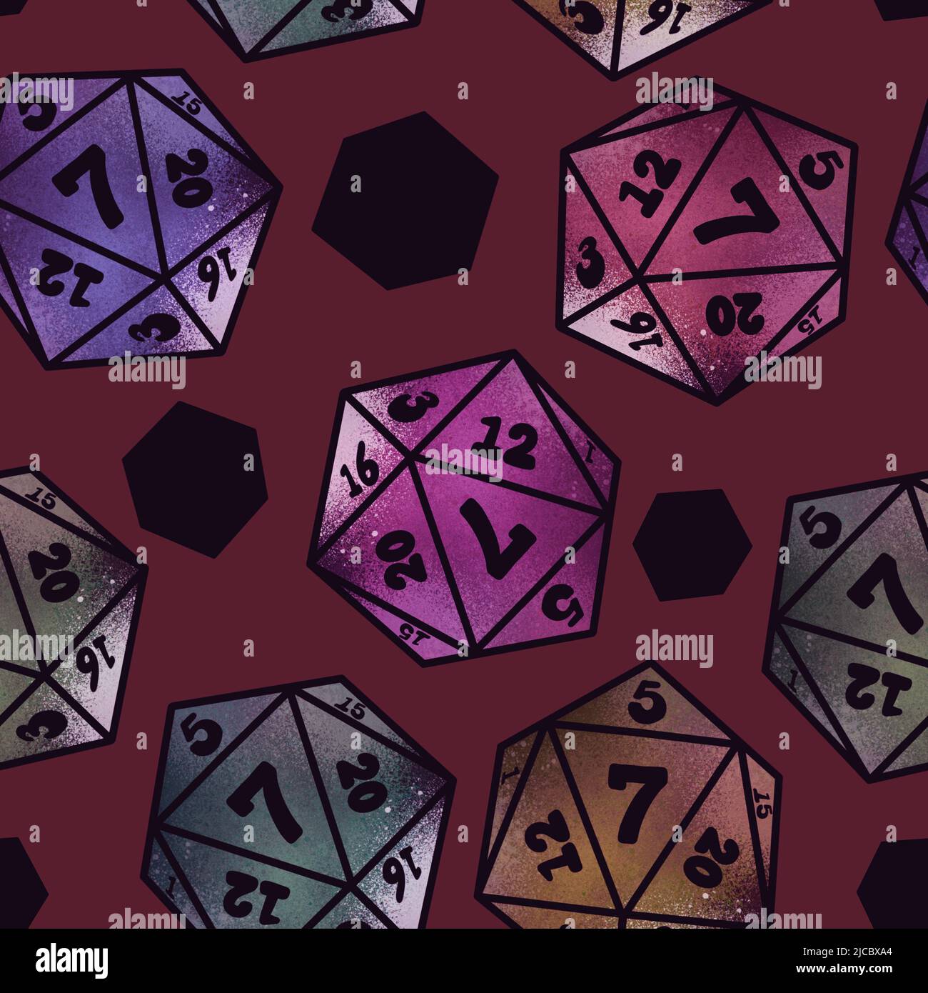 Kids seamless dice pattern for games and cards and fabrics and wrapping ...