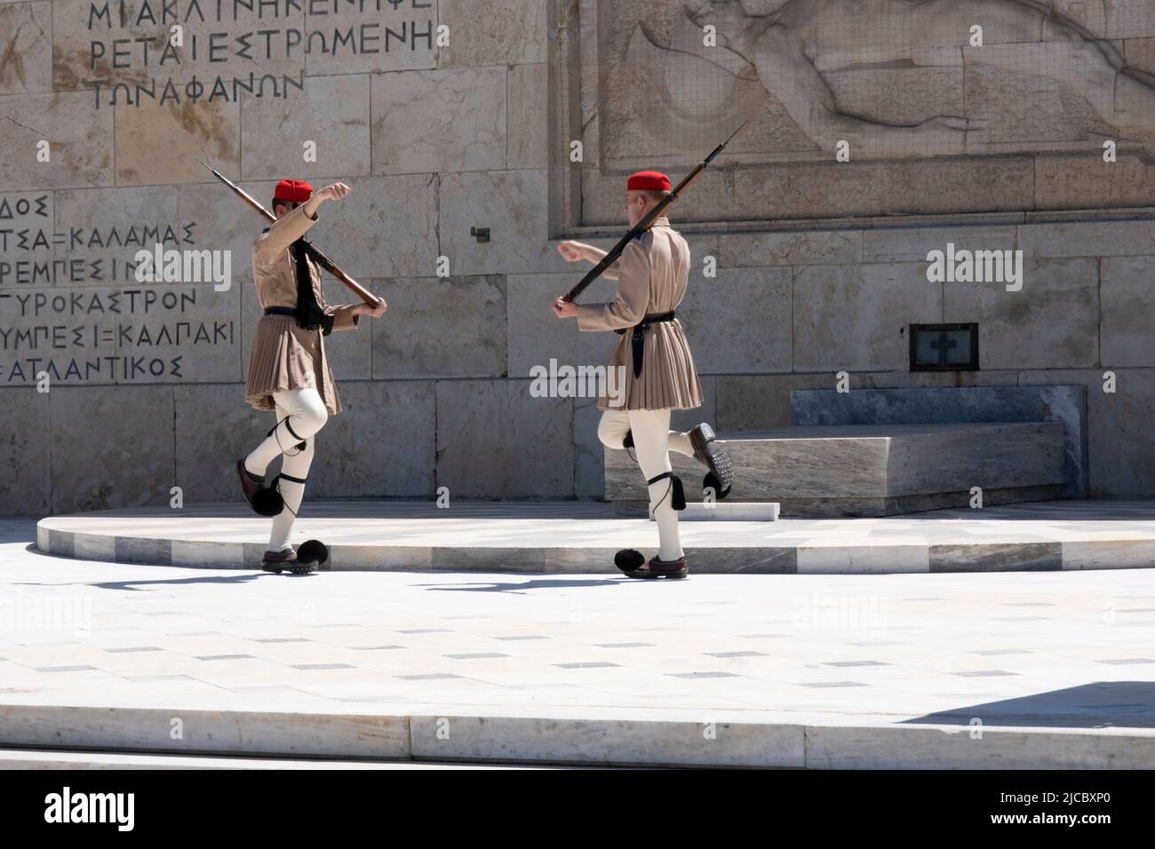 Changing of the Guards at the Tomb of the Unknown Soldier, Athens ...