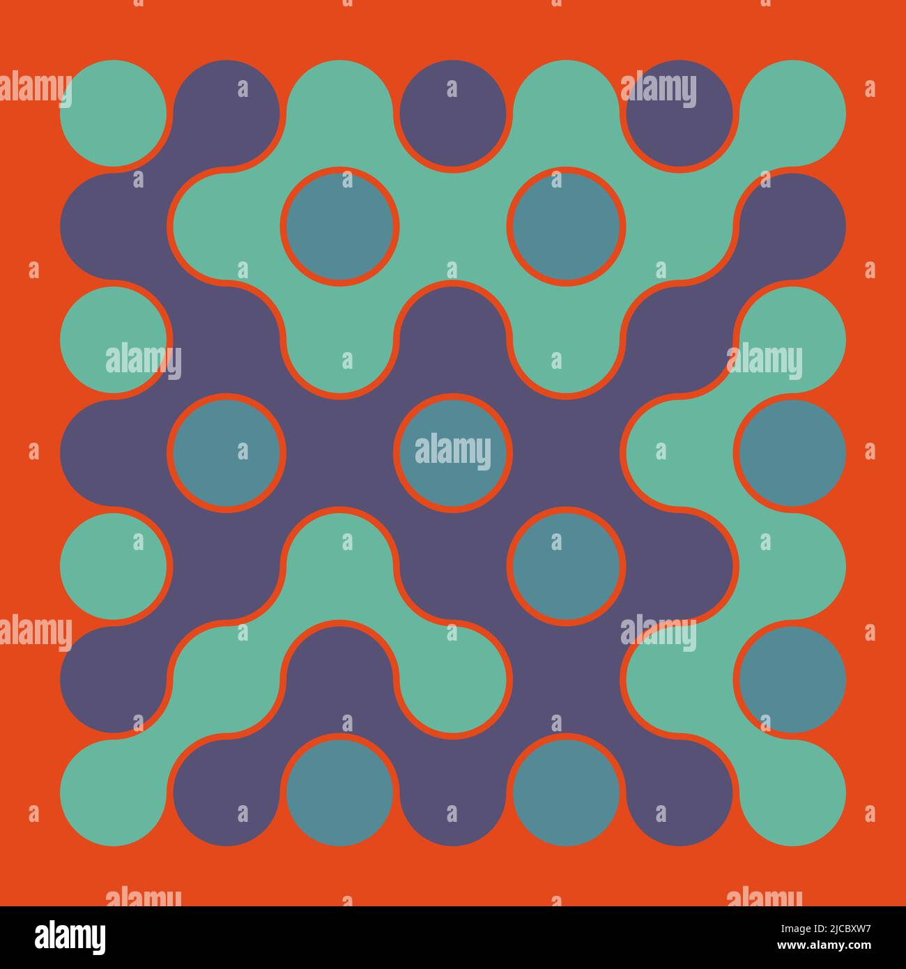 Random color rounded truchet tiling illustration Stock Vector Image ...