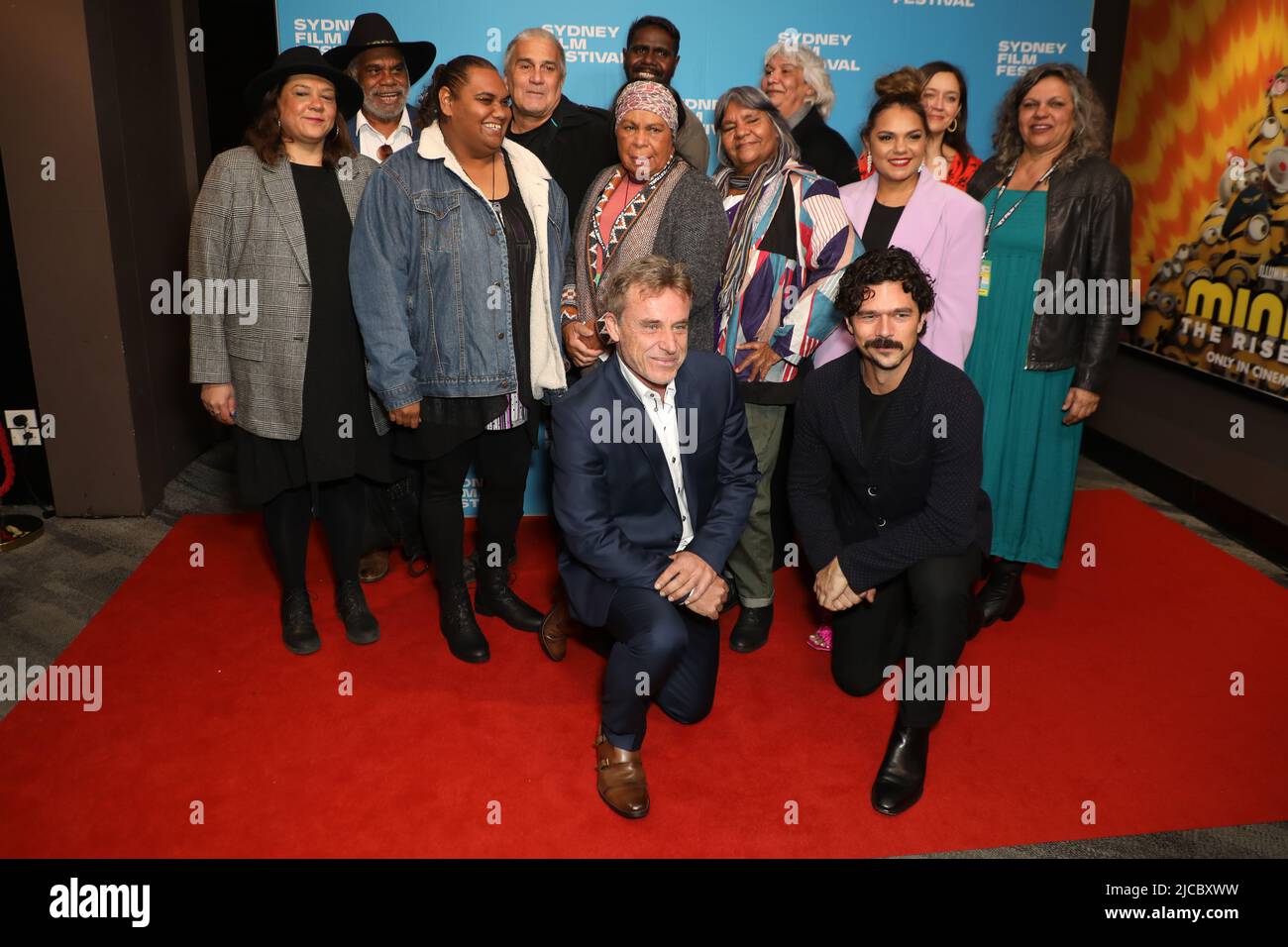 Sydney, Australia. 12th June 2022. Cast and crew from the film arrive ...