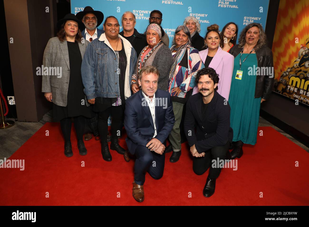 Sydney, Australia. 12th June 2022. Cast and crew from the film arrive ...