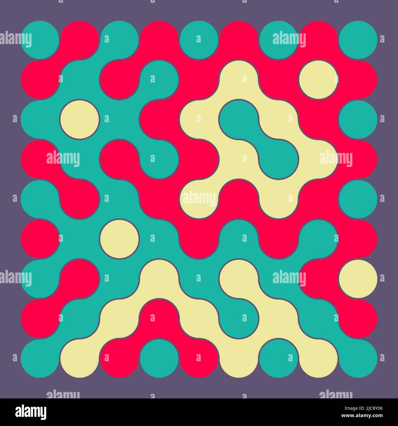 Random color rounded truchet tiling illustration Stock Vector Image ...