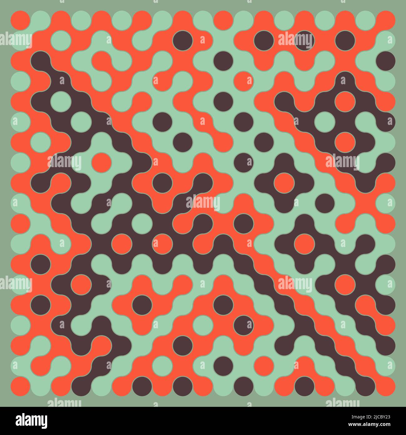 Random color rounded truchet tiling illustration Stock Vector Image ...