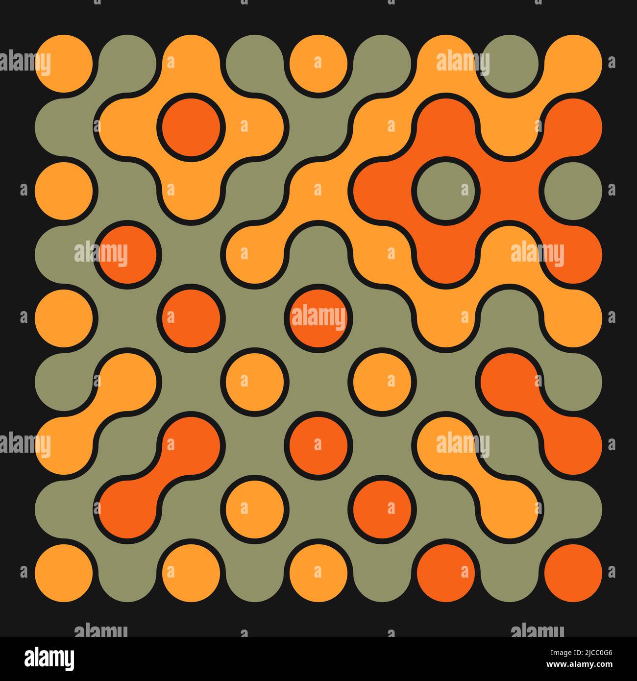 Random color rounded truchet tiling illustration Stock Vector Image ...