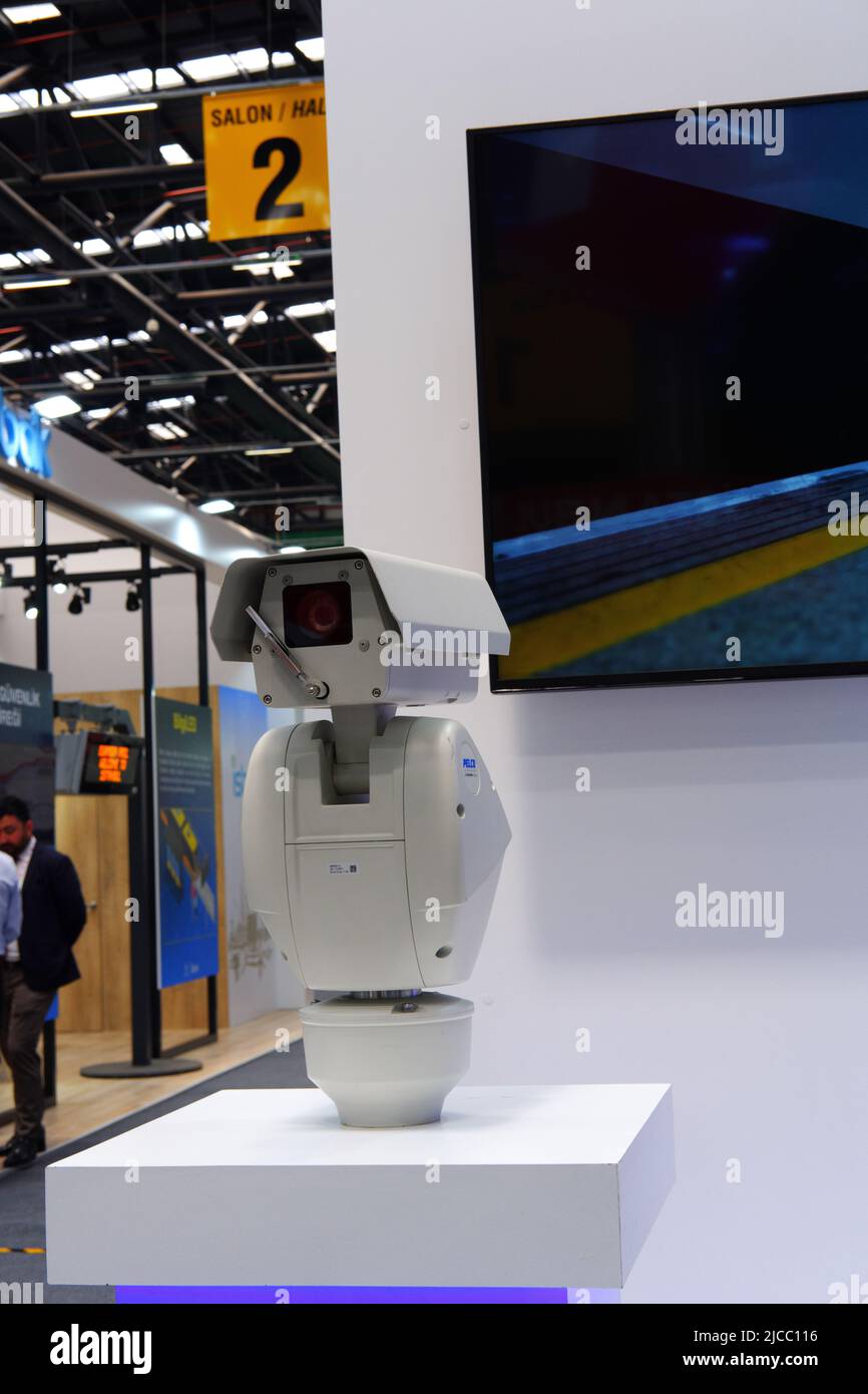 High definition security camera for outdoor use at an exhibition indoor ...