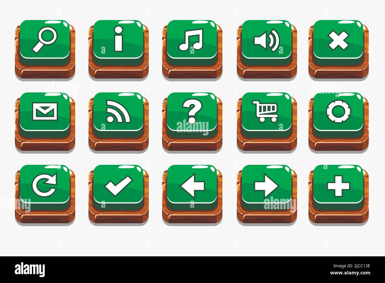 Set game menu elements Stock Vector Images - Alamy