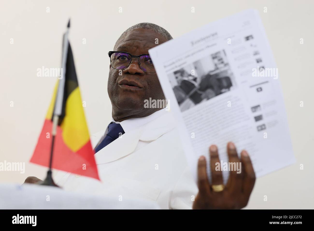 DRC Congo doctor Denis Mukwege pictured during a visit to the Panzi ...