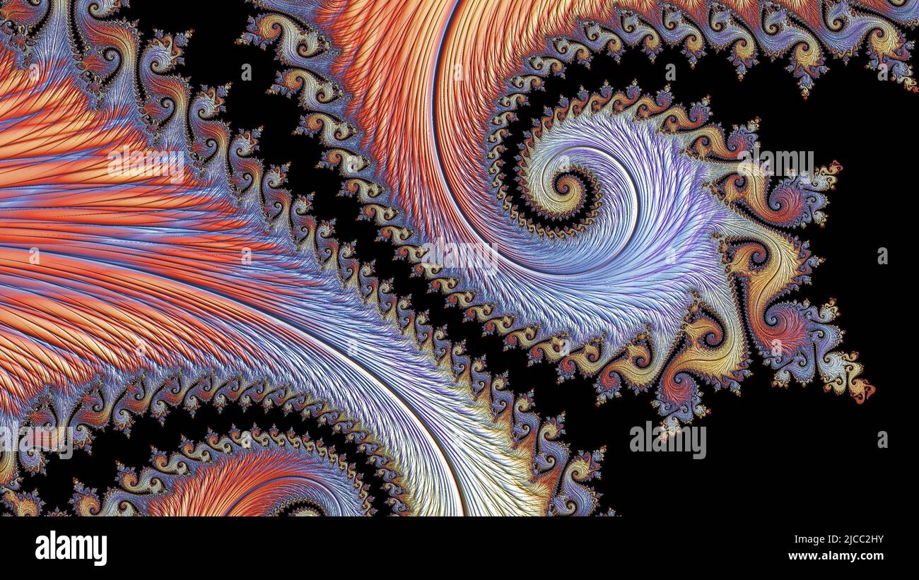 Abstract Computer generated Fractal design. A fractal is a never-ending ...