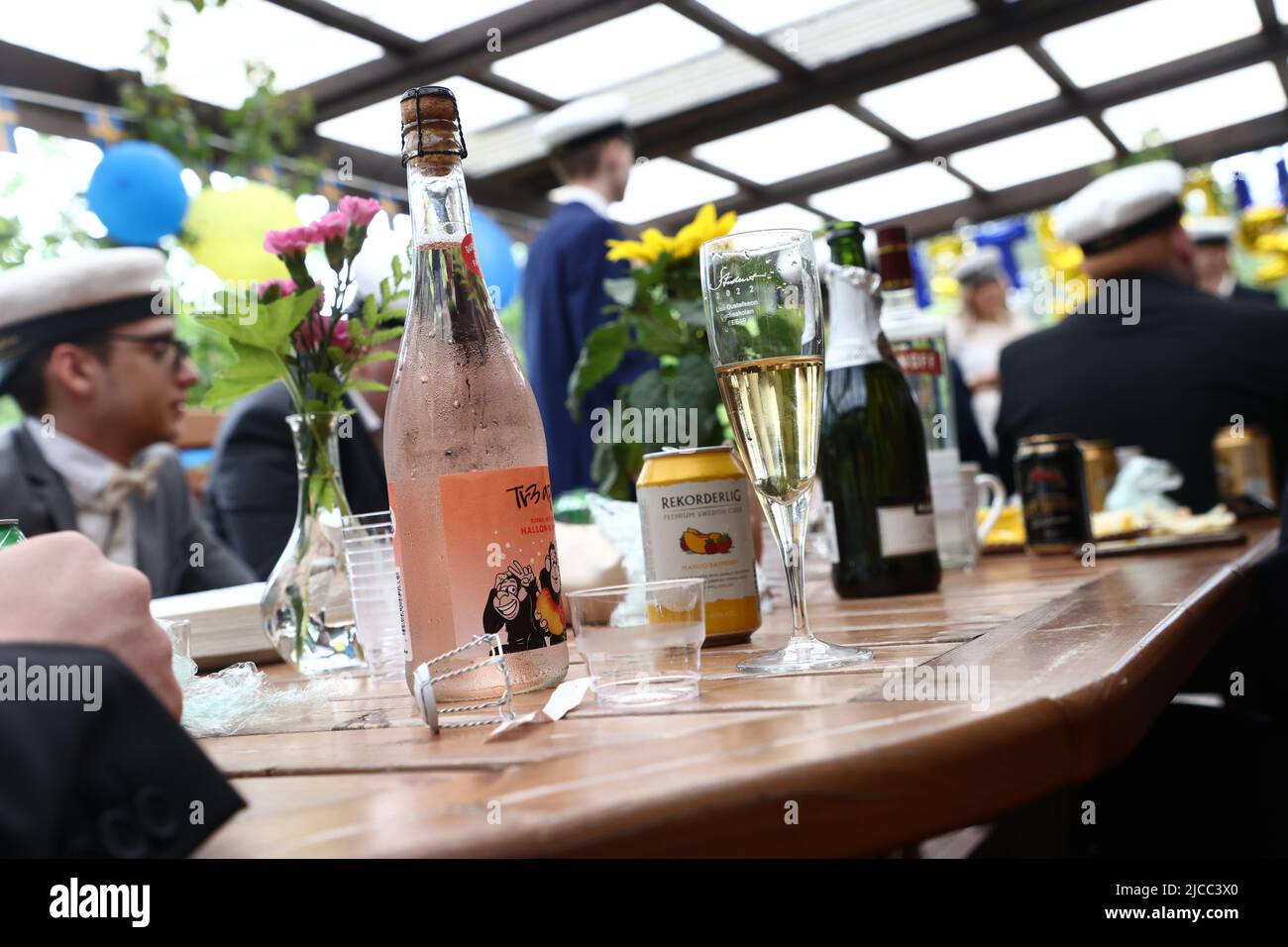 Happy students during Friday's graduation (In Swedish: Studenten) in ...