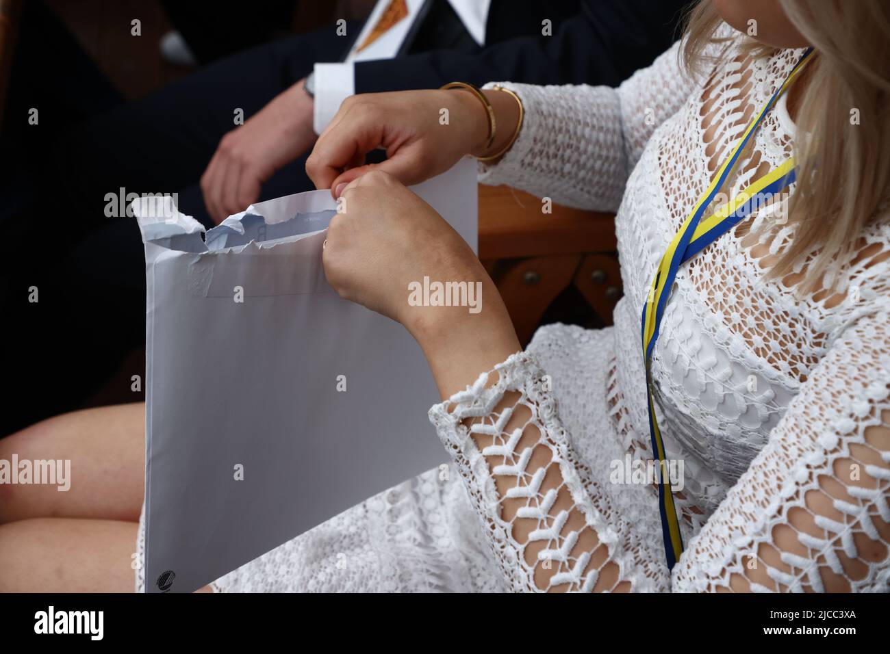 Happy students during Friday's graduation (In Swedish: Studenten) in ...