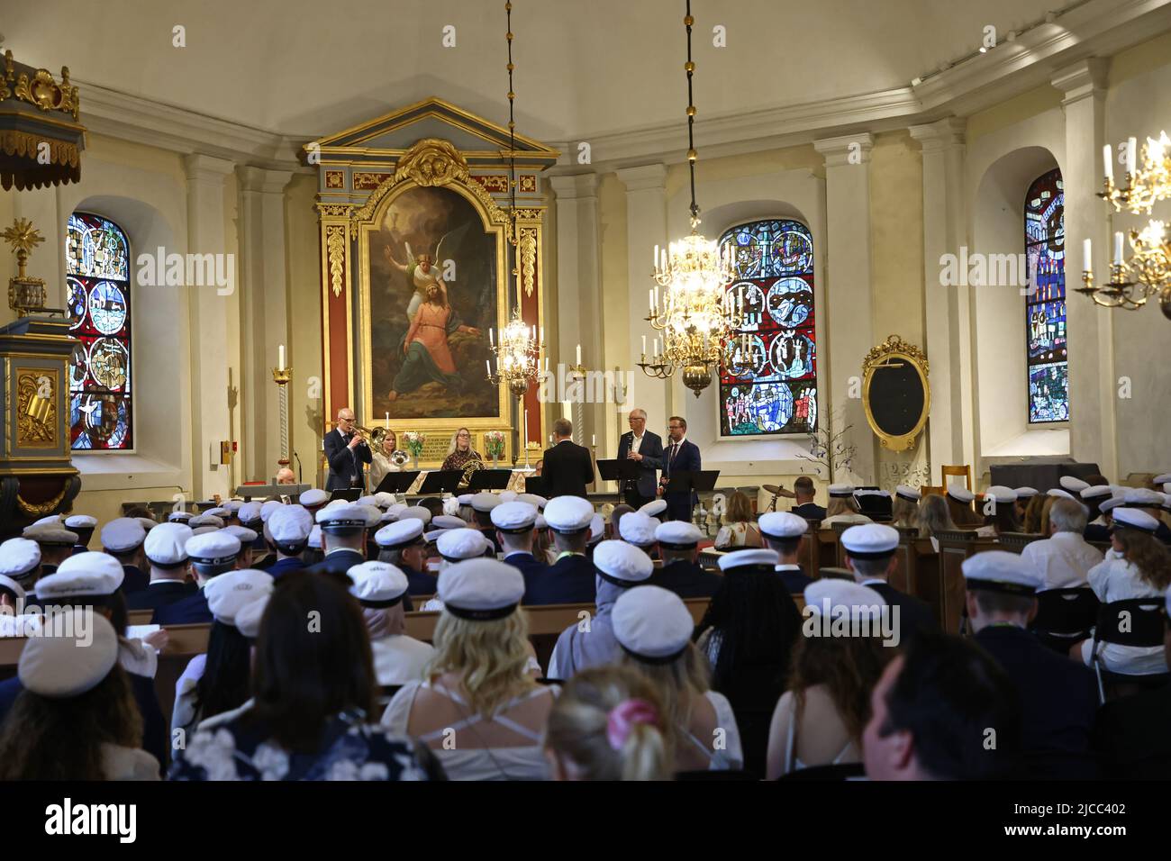Happy students during Friday's graduation (In Swedish: Studenten) in ...