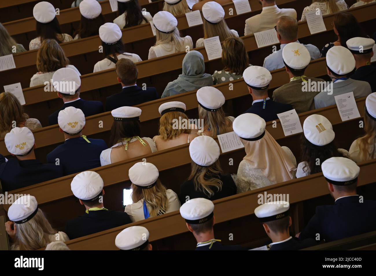Happy students during Friday's graduation (In Swedish: Studenten) in ...