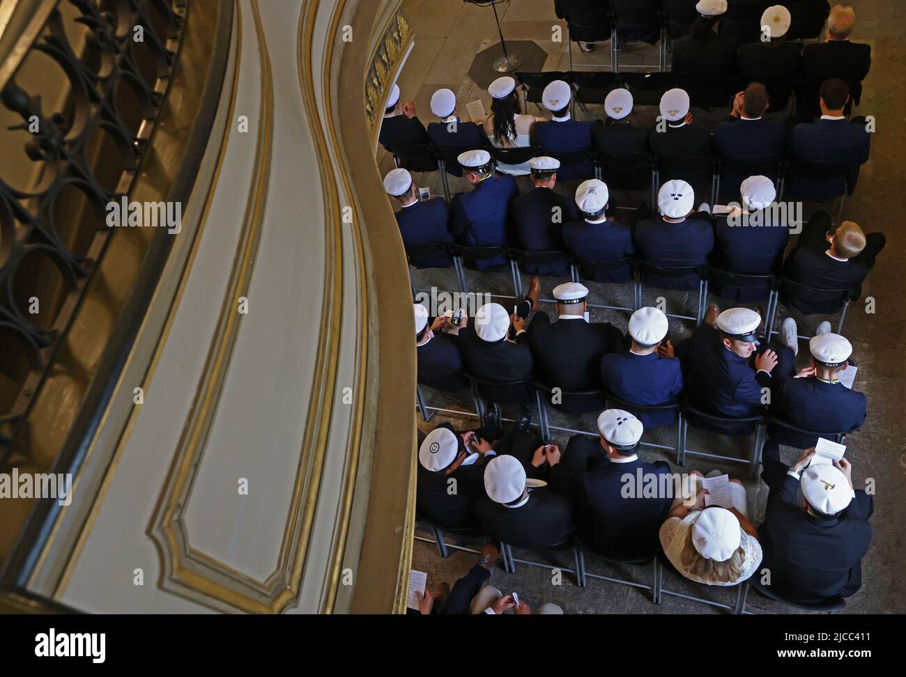 Happy students during Friday's graduation (In Swedish: Studenten) in ...