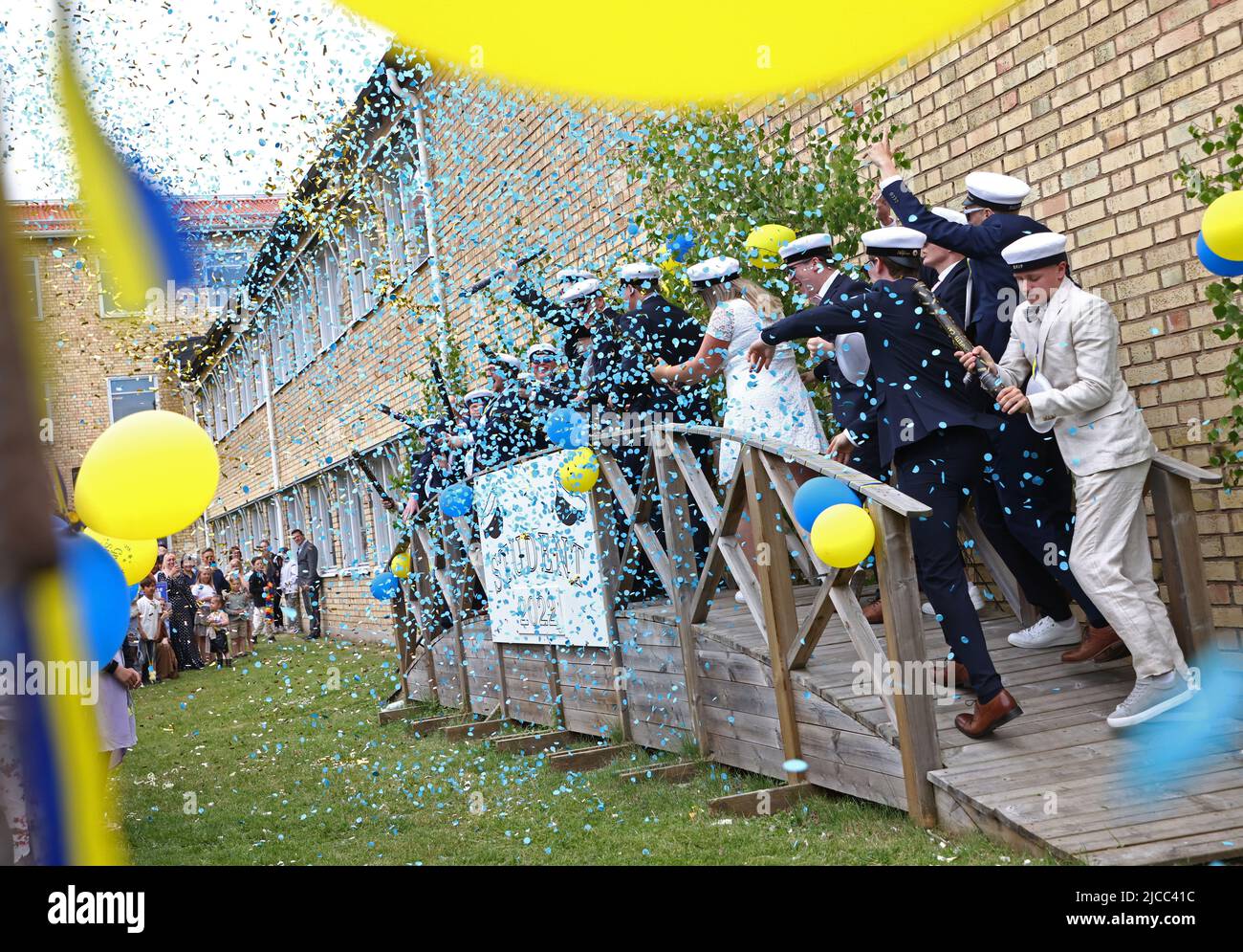 Happy students during Friday's graduation (In Swedish: Studenten) in ...