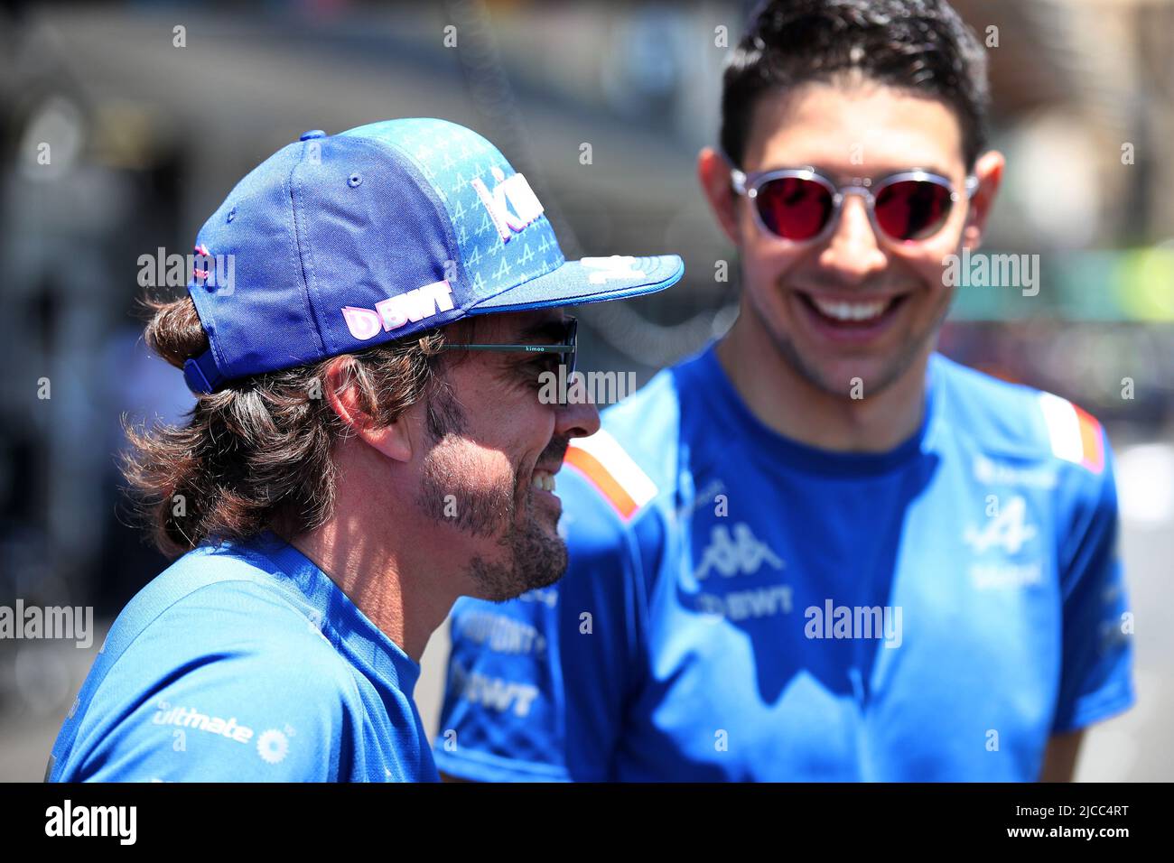 Baku, Azerbaijan. 12th June, 2022. Fernando Alonso (ESP) Alpine F1 Team ...