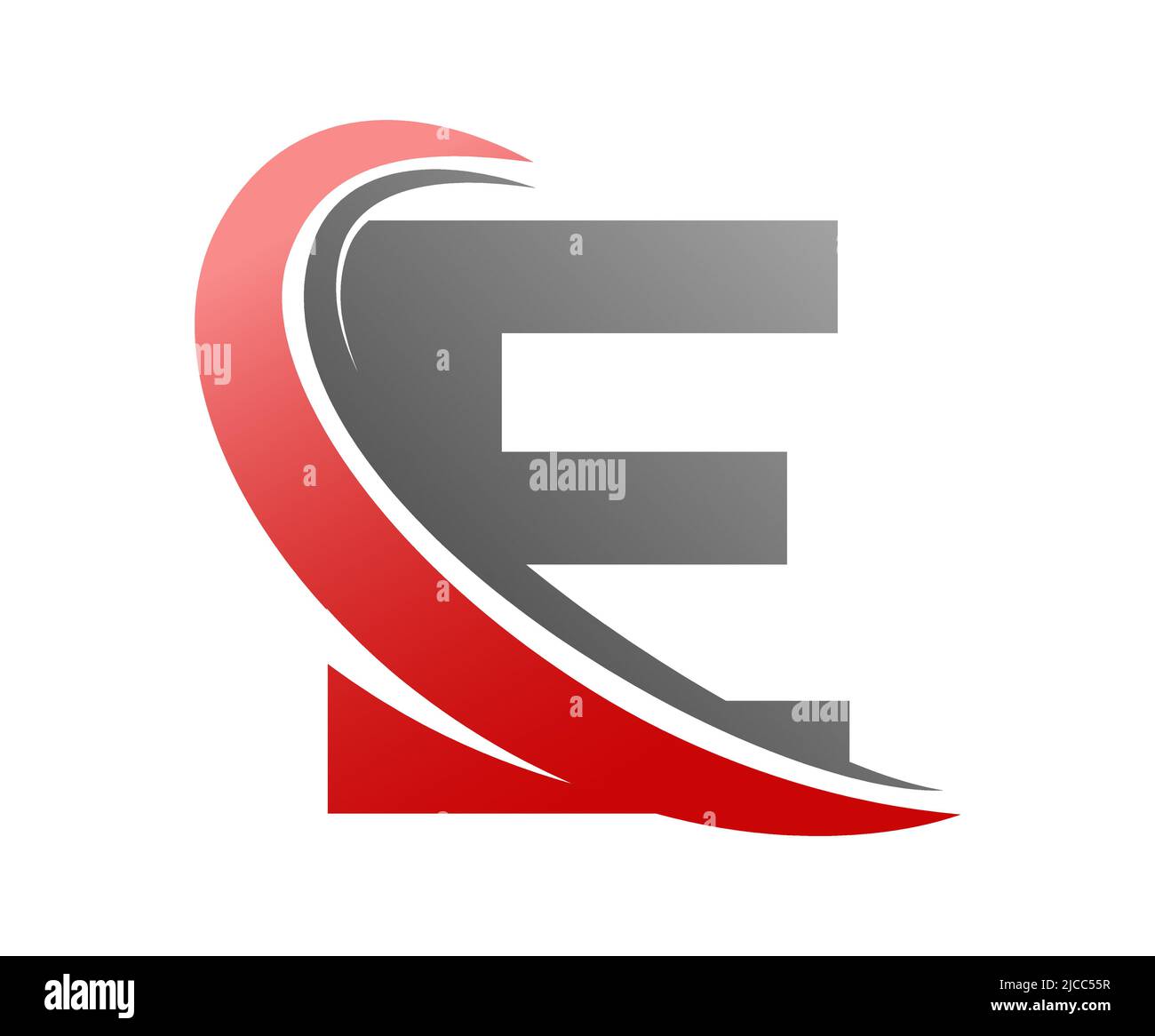 Stylized letter E for monogram, logo, sticker emblem and creative ...