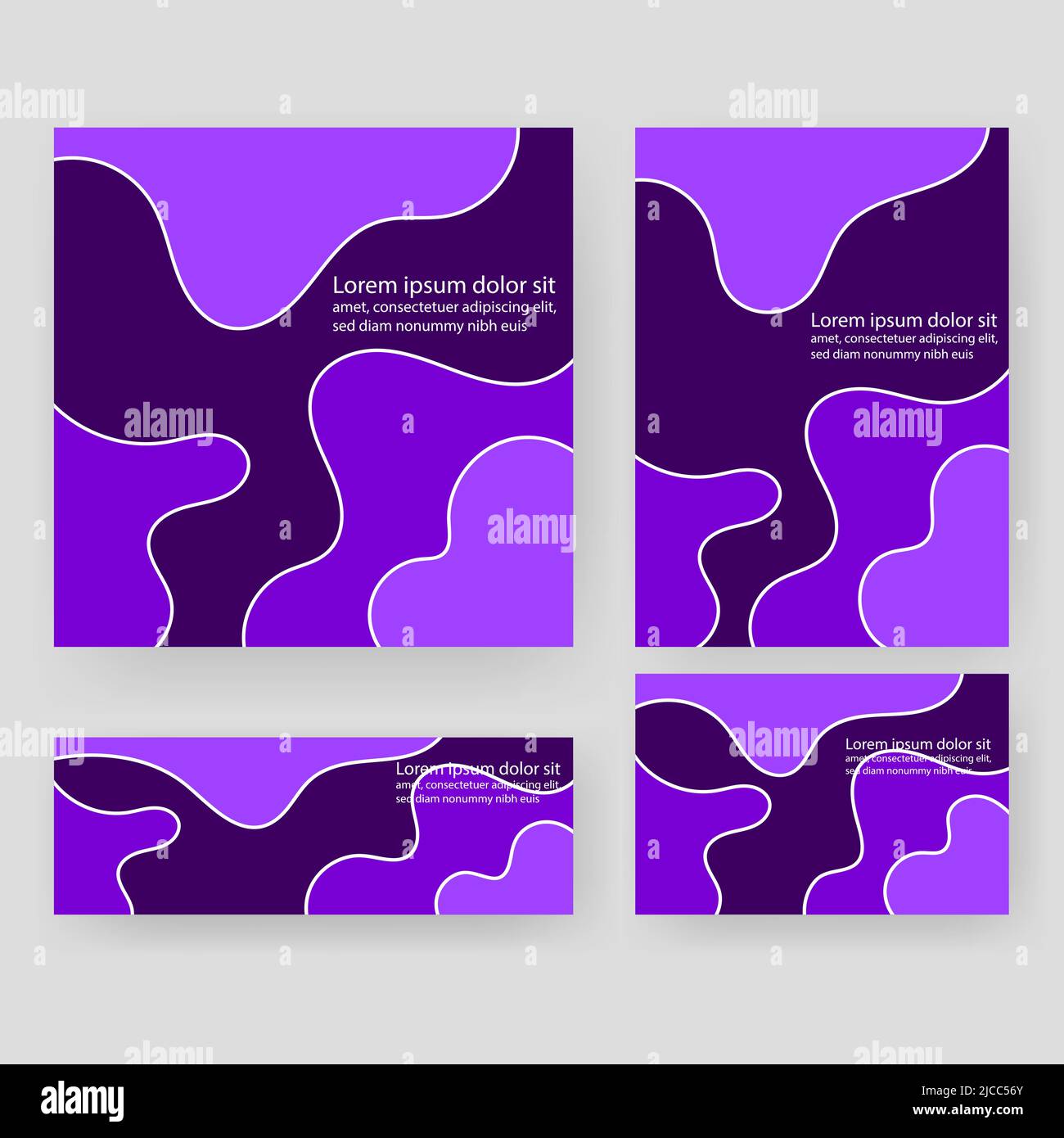 purple wave cover clean banner template Stock Vector Image & Art - Alamy